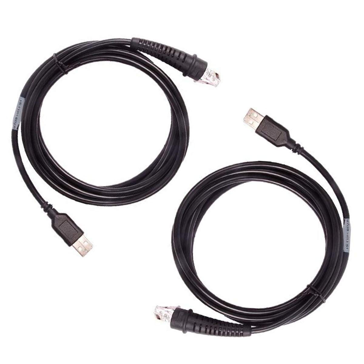 PARTSHE 2-Pack USB Cable for Honeywell 3800G 4600G 4820 Barcode Scanner USB Type A 6Ft Straight