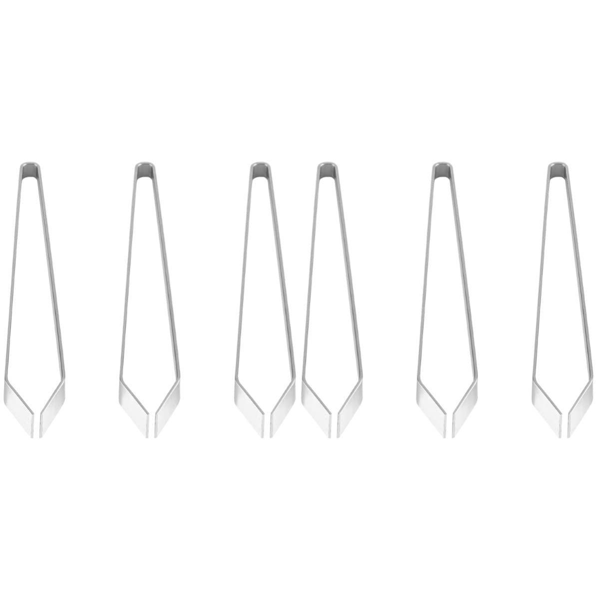 Hemoton 6 Pcs Seafood Tools Japanese Tools Food Tweezers for Hair Removing Fish Bone Remover Fish Bone Tweezers Slant Tweezer for Bone Removing Fish Bone Clip for Restaurant Fishbone Clip