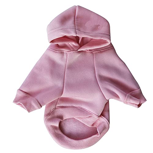 LtuzPet Warm Dog Hoodie Pet Sweatshirt with Hat Cat Overalls Clothes Pet Fleece Clothes