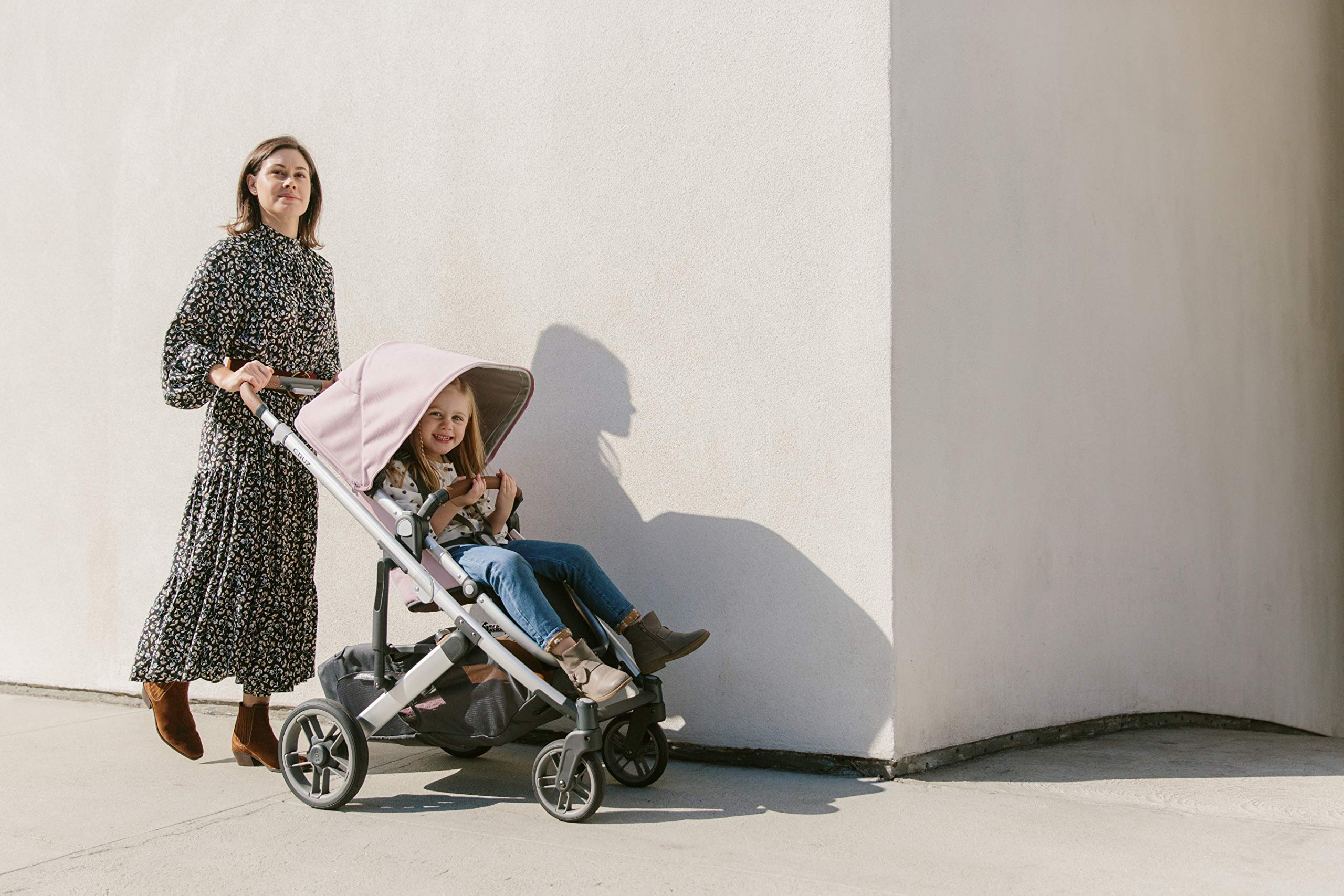 Cruz V2 Stroller - Emmett (Green Melange/Silver/Saddle Leather)