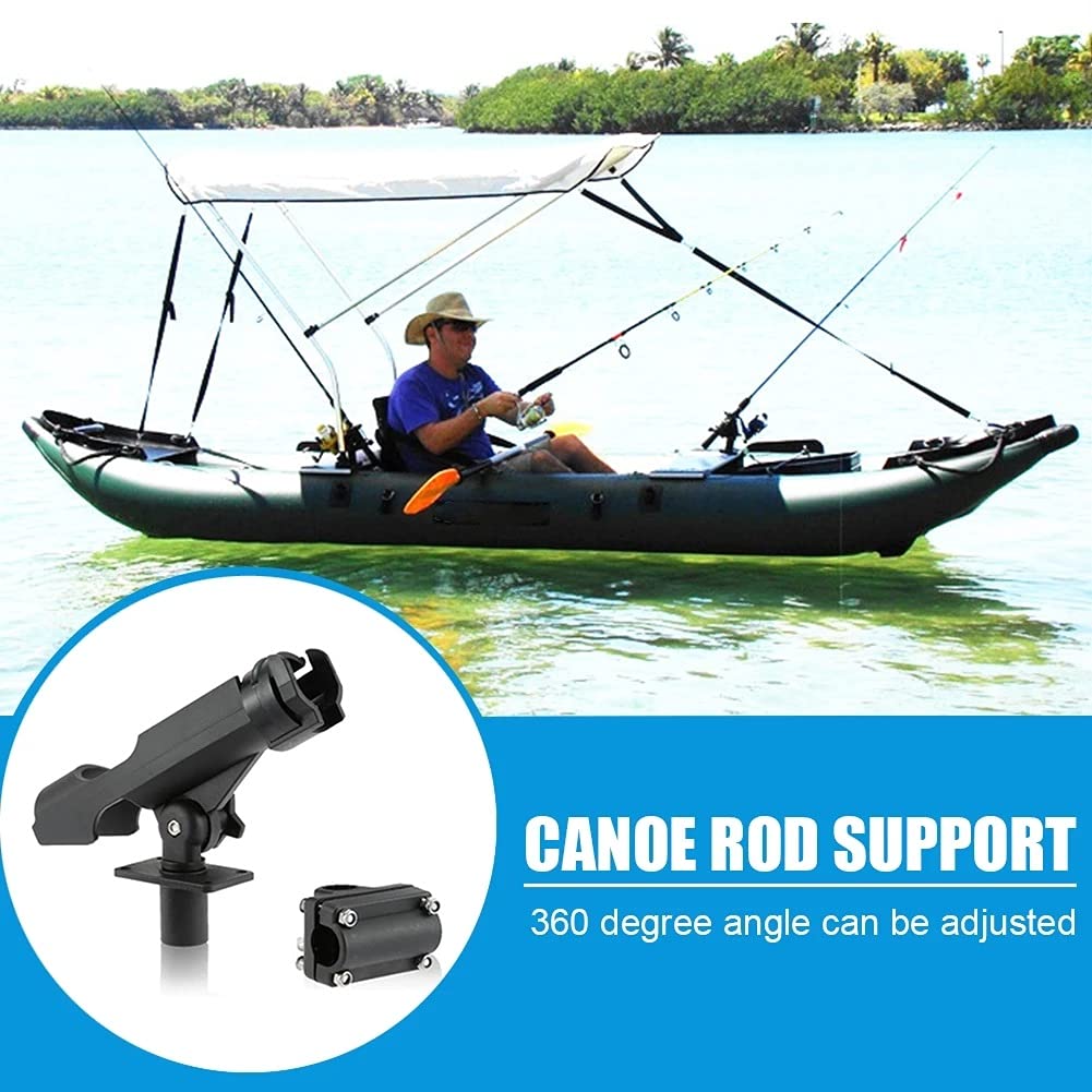 FKSDHDG Adjustable Fishing Rod Holder Pole Mount Fixed Bracket Raft Tool Kayak Side Rail Installation Fishing Tackle Accessory