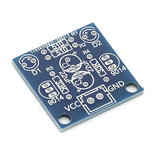 MHT11 Simple 5MM LED Flash DIY Kits DC 3V-14V Circuit Electronics Suite 1.6mm Parts for Arduino Blinking Flashing Kit