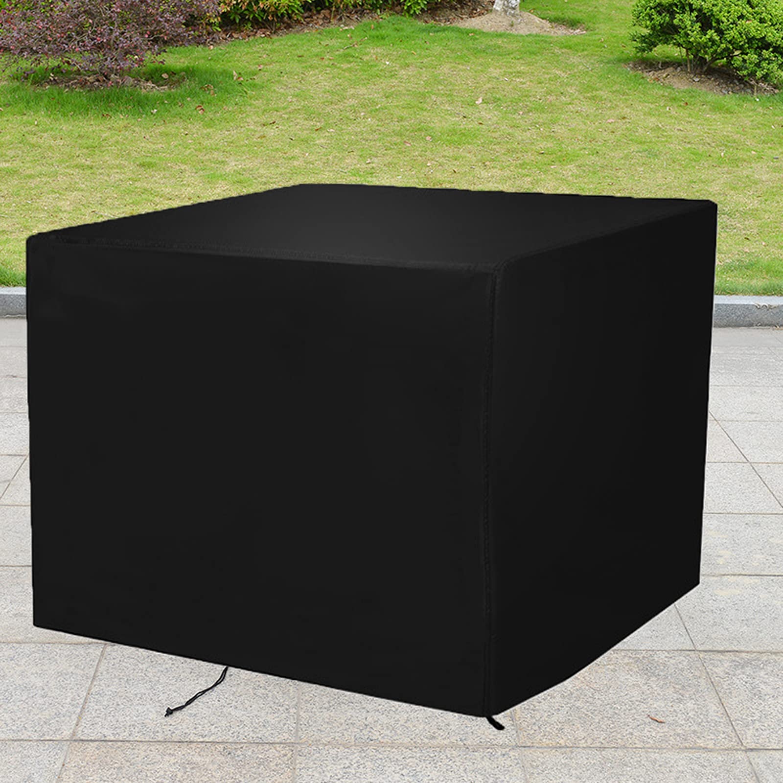Patio Table Covers Square 45x45x28in, Patio Furniture Covers Table and Chairs, Outdoor Dining Table Set, Waterproof, Tough Canvas, for Bad Weather Rain Winter Snow