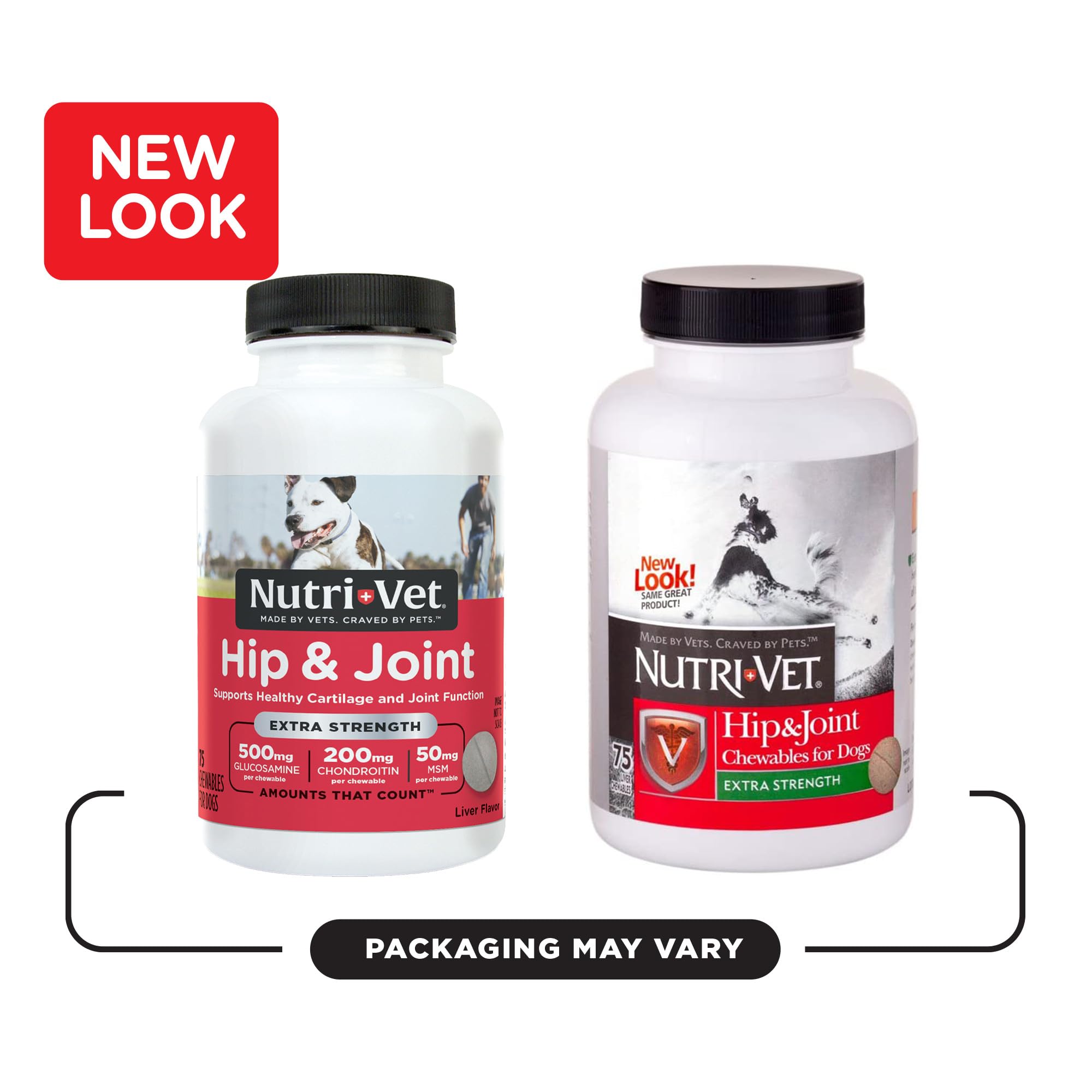Nutri-Vet Hip & Joint Extra Strenght Chewable Tablets for Dogs, 75 count (24743-3)