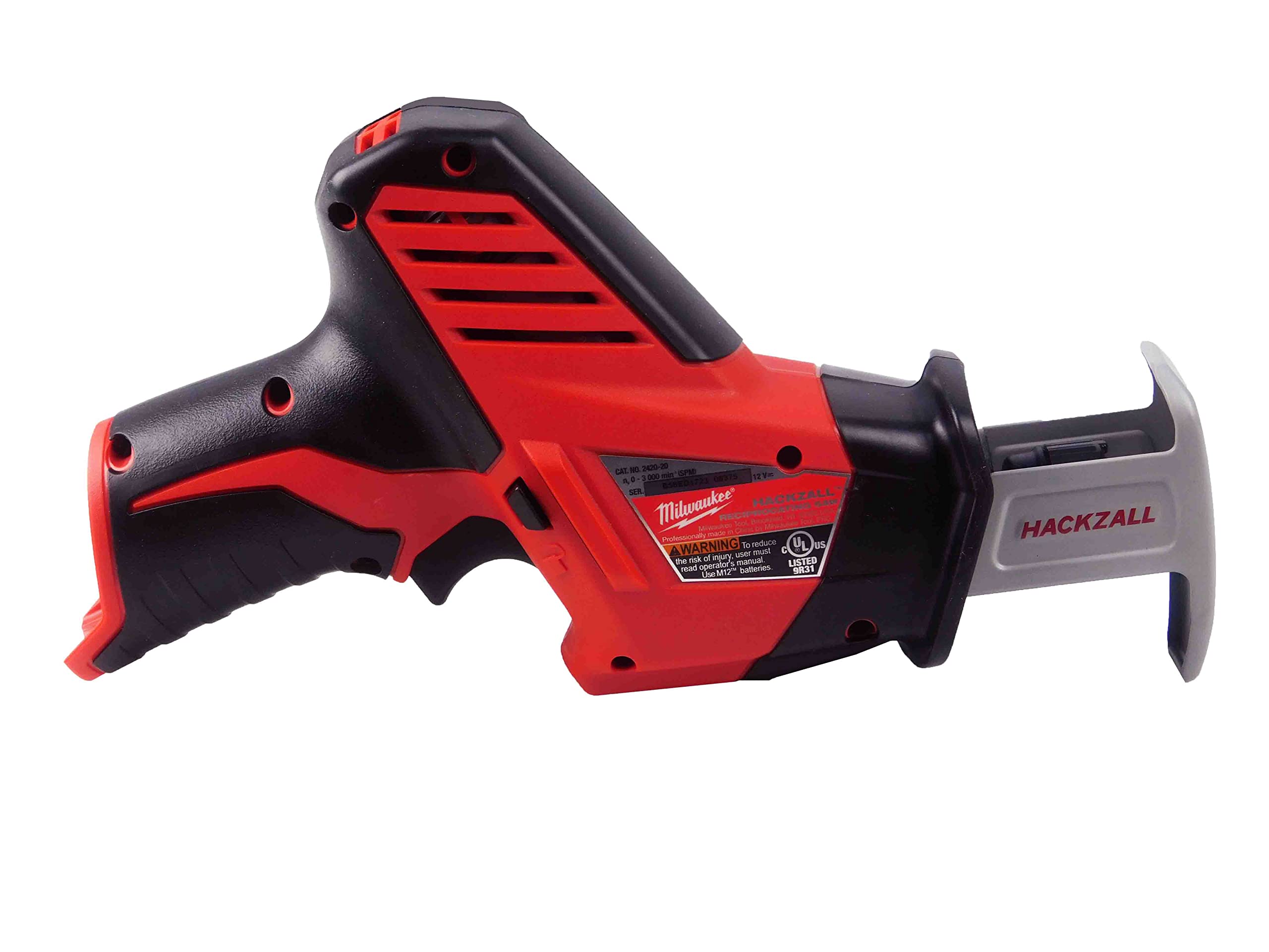 Milwaukee 2420-20 M12 12V Li-Ion HACKZALL Cordless Reciprocating Saw (Tool-Only)
