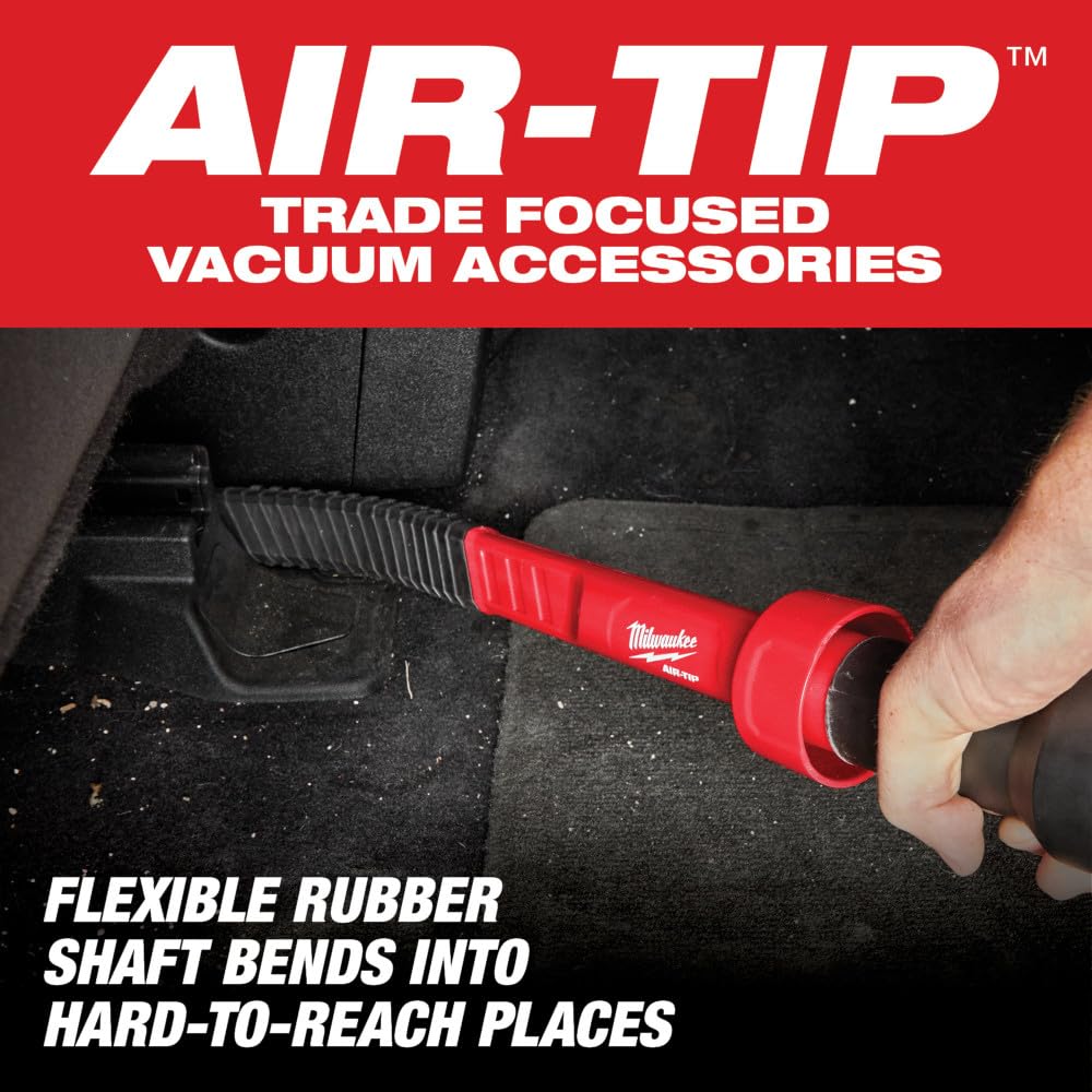 Milwaukee Air-Tip 16 in. L Shop Vac Flexible Long Reach Wet/Dry Vac Crevice Tool 1 pc