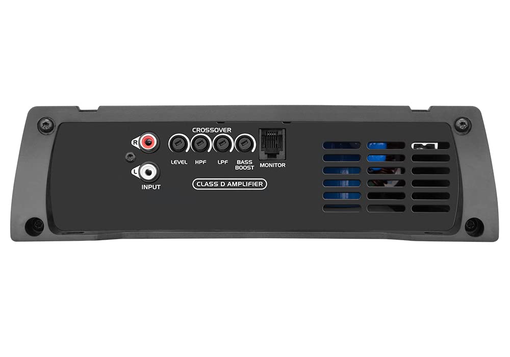 Taramp's DSP-1600.1 1600 Watts-RMS Compact Car Amplifier Digital Signal Processor Full Range Monoblock 1-Ohm Stable, Black