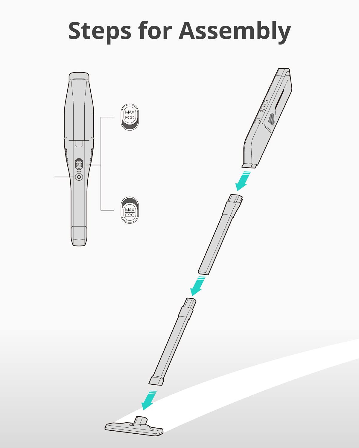 eufy HomeVac Hard Floor Cleaning Tool, HomeVac H30 Series Accessory (White)