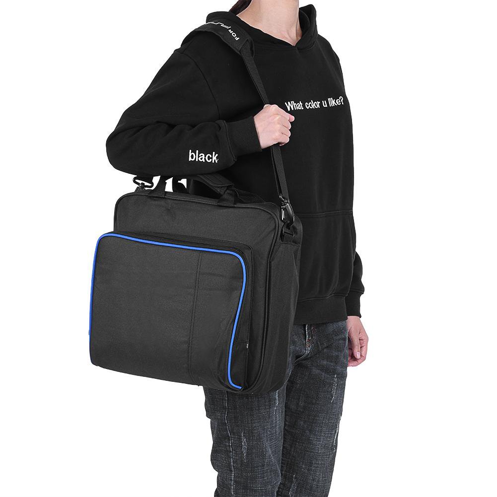 Travel Carrying Case, Waterproof Shockproof Storage Bag Organizer, With Adjustable Shoulder Strap, For PS4 Carrying Case, for Playstation 4 & Accessories