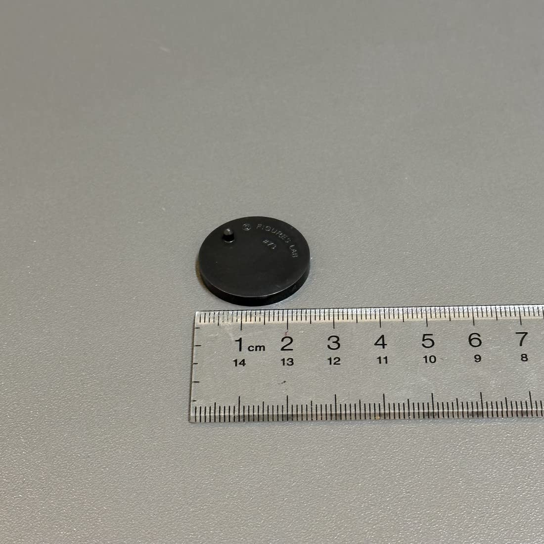 FIGURESLAB 60Pcs 25mm wide Round Black Figure Display Stands Fit For 3.75” Vintage Star Wars Movie Action Figures toy