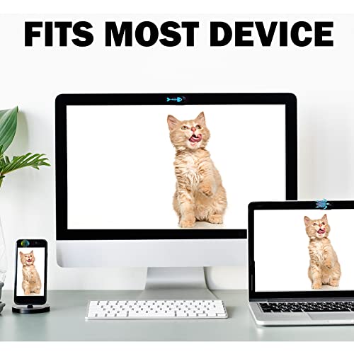 Veekyvicky Laptop Camera Cover Slide Webcam Cover for Privacy Fits for Mini PC, PC, Surface, Tablet, Desktop Computer, Smart Phone - 3 Packs, Ocean