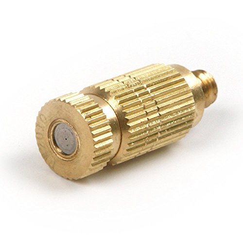 High Pressure 3/16" Threaded Outdoor Anti-drip Fogging Spray Head Misting System Nozzle, Orifice 0.3mm 10-Pack