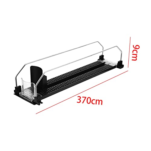 IEUDNS Drink Organizer Pusher Rack Water Propeller Storage Tray Automatic Holder Self Pushing Dispenser for Refrigerator Vending Machine Fittings, 360-370mm