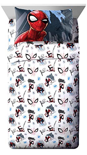Jay Franco Marvel Spiderman Crawl Full Bed Set and Spidey Daze Drapes Bundle