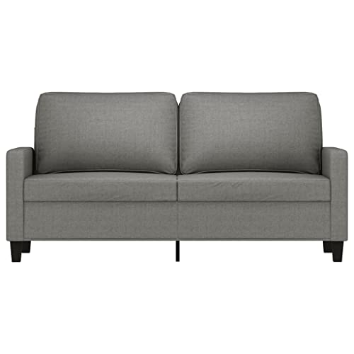 CUMYZO 2-Seater Sofa Dark Gray 55.1" Fabric Gray 22kg/48.4Ib