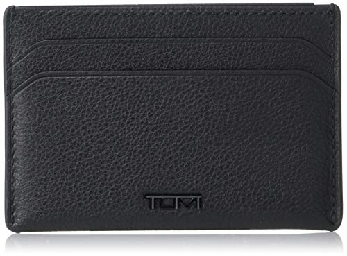 TUMI - Nassau Slim Card Case Wallet for Men - Black Texture