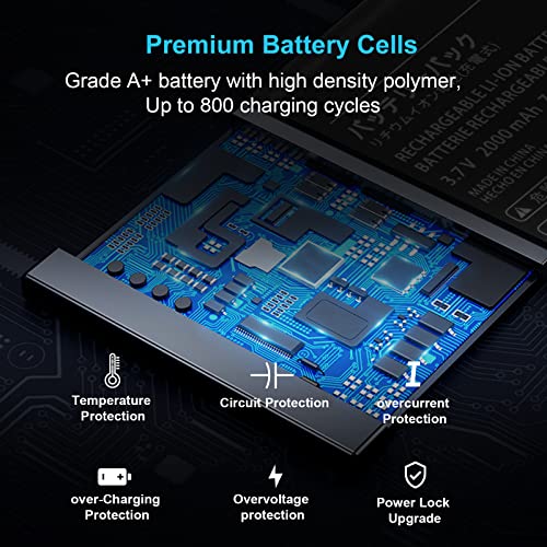 JUBOTY [2000mAh Capacity CTR-003 Battery for Nintendo 2015 Old 3DS 2DS NEW2DSLL Gaming Console, Li-ion New 0 Cycle Internal New Upgrade Battery Replacement with Repair Tool