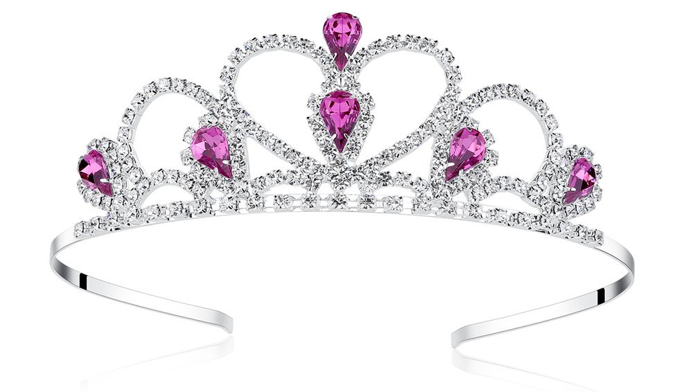 Lovelyshop Purple Gems Rhinestone Tiara for Little Kid Big Kid Prom Birthday Prinecess Crown