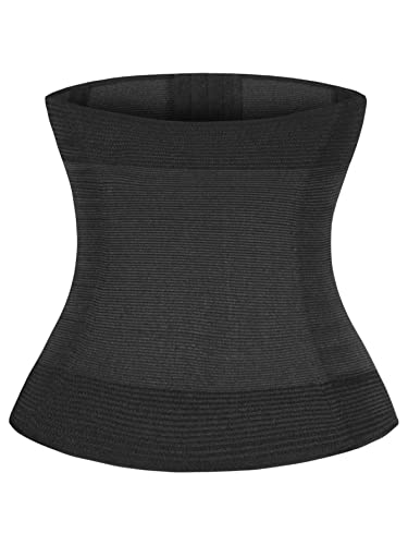 Verdusa Women's Underbust Sport Girdle Waist Trainer Slimming Corsets Hourglass Body Shaper Black S