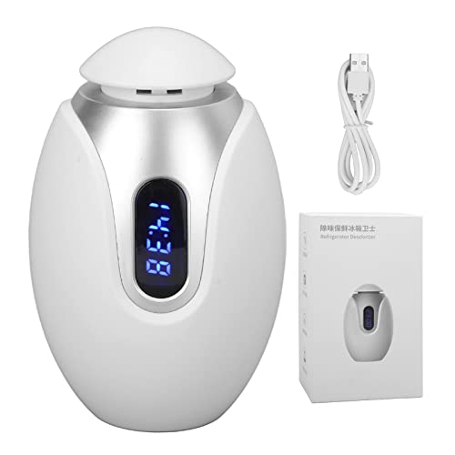 Jeanoko Ozone Deodorizer, Rechargeable Ozone er Portable Multifunction ABS Smart for Refrigerator