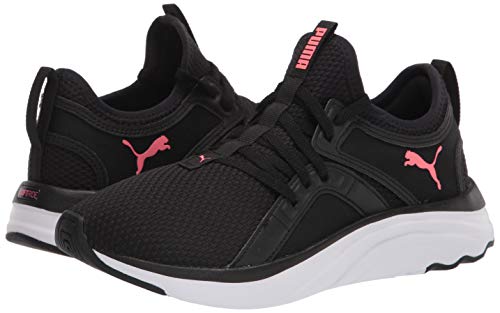 PUMA womens 19435501 Running Shoe, Puma Black-ignite Pink-puma White, 8.5 US