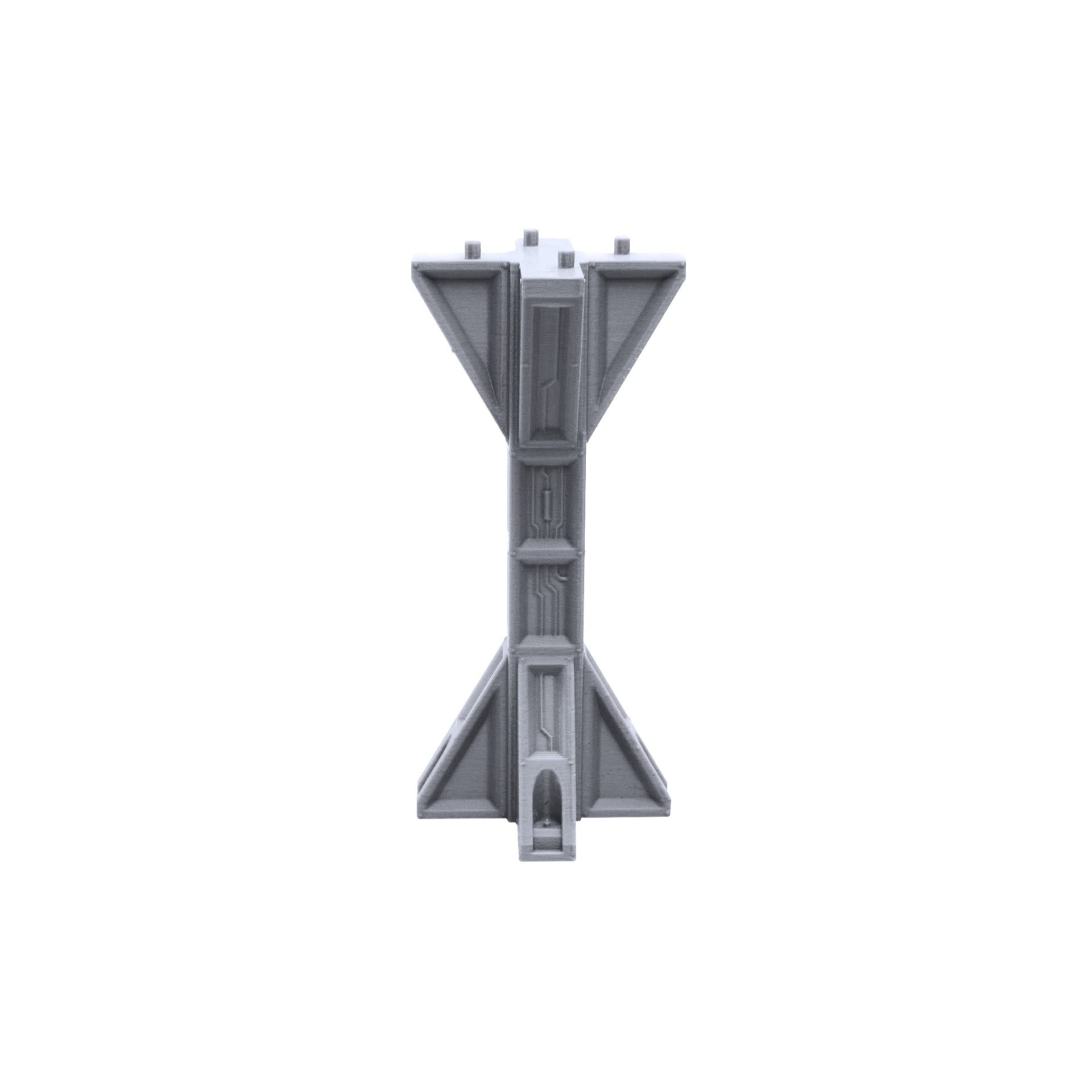 EnderToys Multi-Level Industrial Skirmish Field, Terrain Scenery for Necromunda, Kill Team, Compatible with Sector Mechanicus, 3D Printed and Paintable
