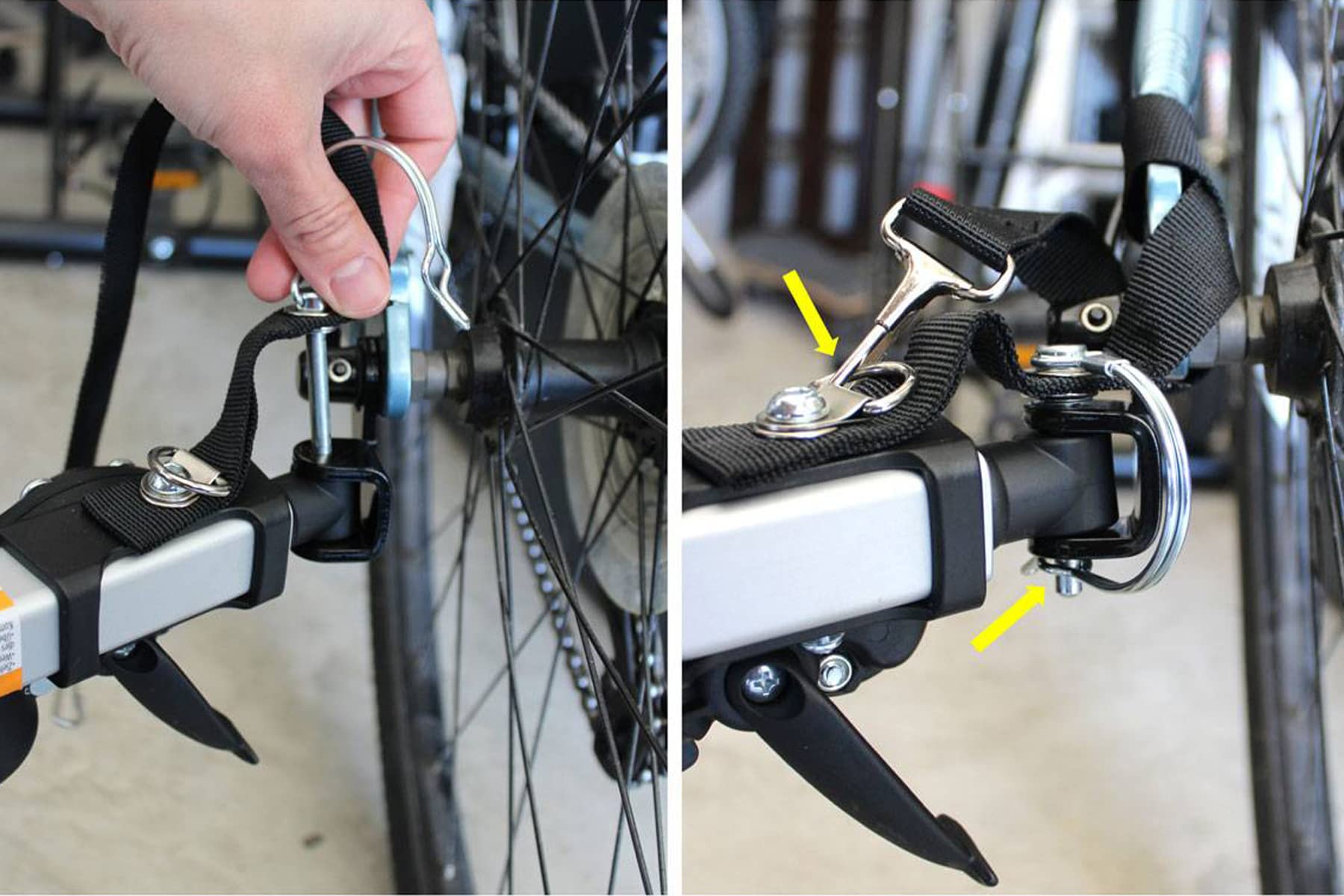 Flex Connector for Burley Bike Trailers Compatible with Round/Square Tow Arm (Strong Elastic TPU) Shock Absorption (for Round Tow Arm)