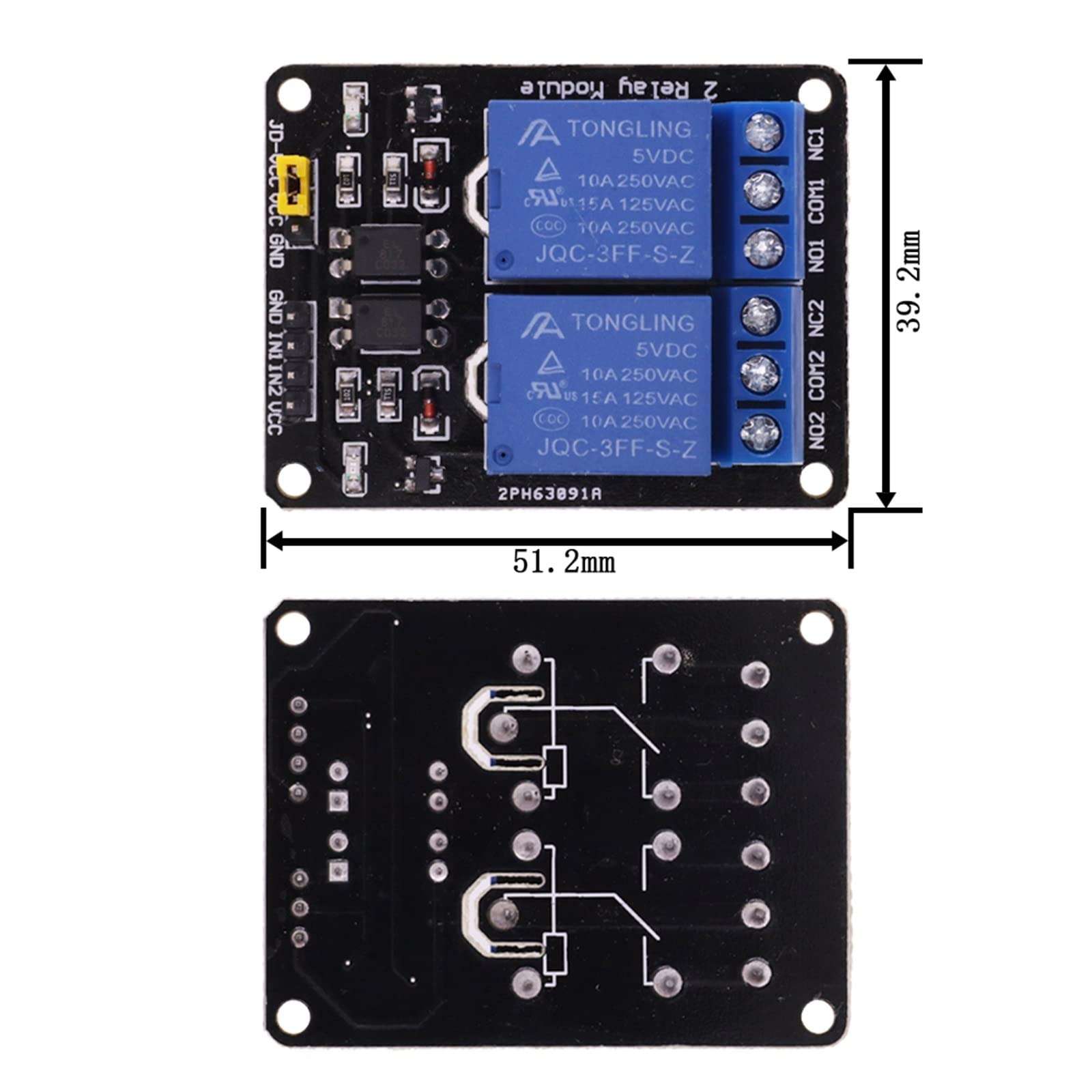 ILAME 1 2 4 6 8 Channel DC 5V Relay Module One Way with Optocoupler Low Level Trigger Expansion Board for Arduino DIY Kit Raspberry Pi (Color : 5V, Size : 1 Chanel)