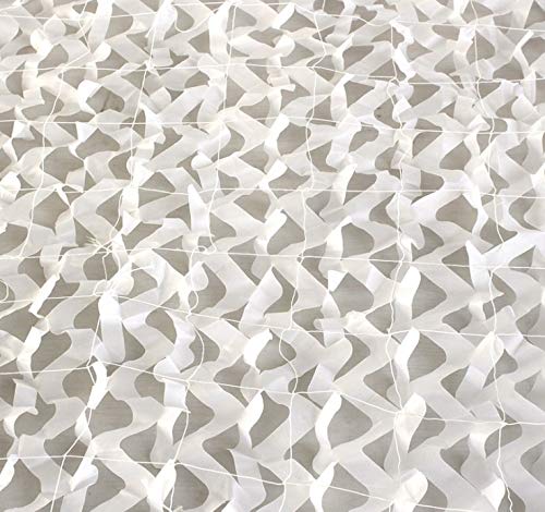 ZEYIJINCHUKOU White Camouflage Net for Hunting Decoration Outdoor Camping Awning Sunshade Shooting Outdoor CS (6X10M)