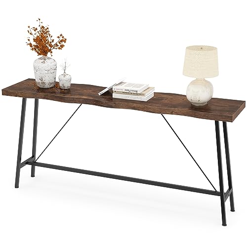 Tribesigns Long & Wider Console Table, 71 inches Behind Couch Table Industrial Entryway Table, Vintage Hallway Table, Rustic Long Sofa Table, Large Accent Table for Living Room & Entrance