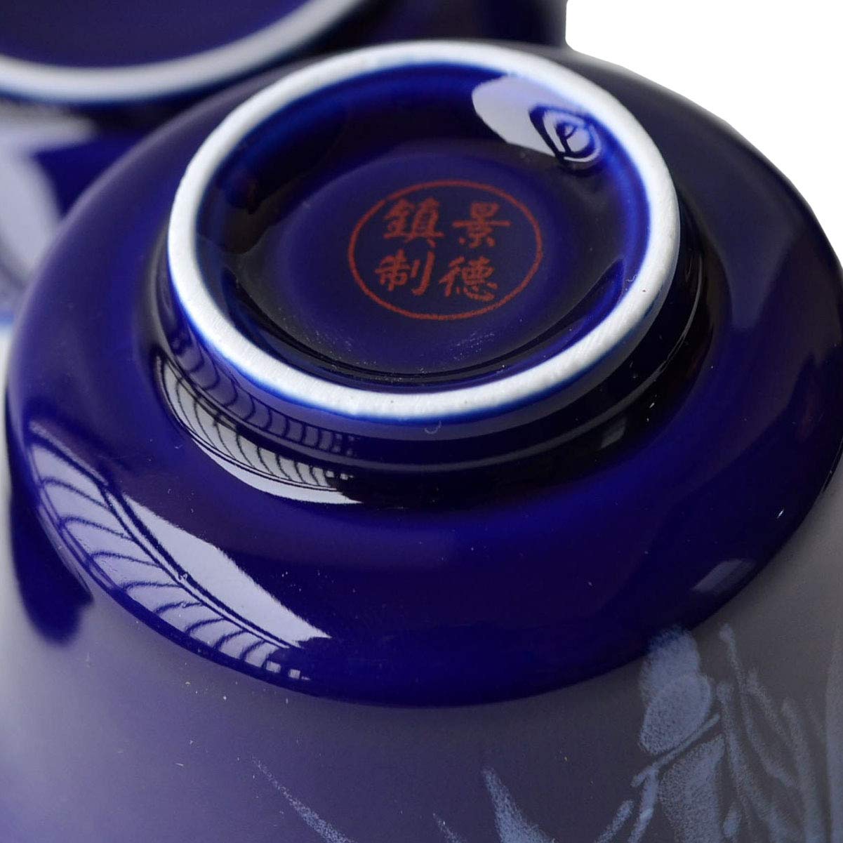 Gaiwan 5oz/150ml Blue White Porcelain teacup Sancai Tea Cup Set beauty pattern Lid(pure leaf)