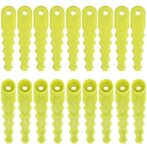 Kaberalty AC052N1 Replacement Serrated Blades Compatible with Ryobi 18V 2-in-1 Pivoting Auto Feed String Trimmer P2200 P2030 P2031 P2003A P2003 P2060A P2060 P2006 RY40210 RY40210A P2080 P2200 (18Pack)