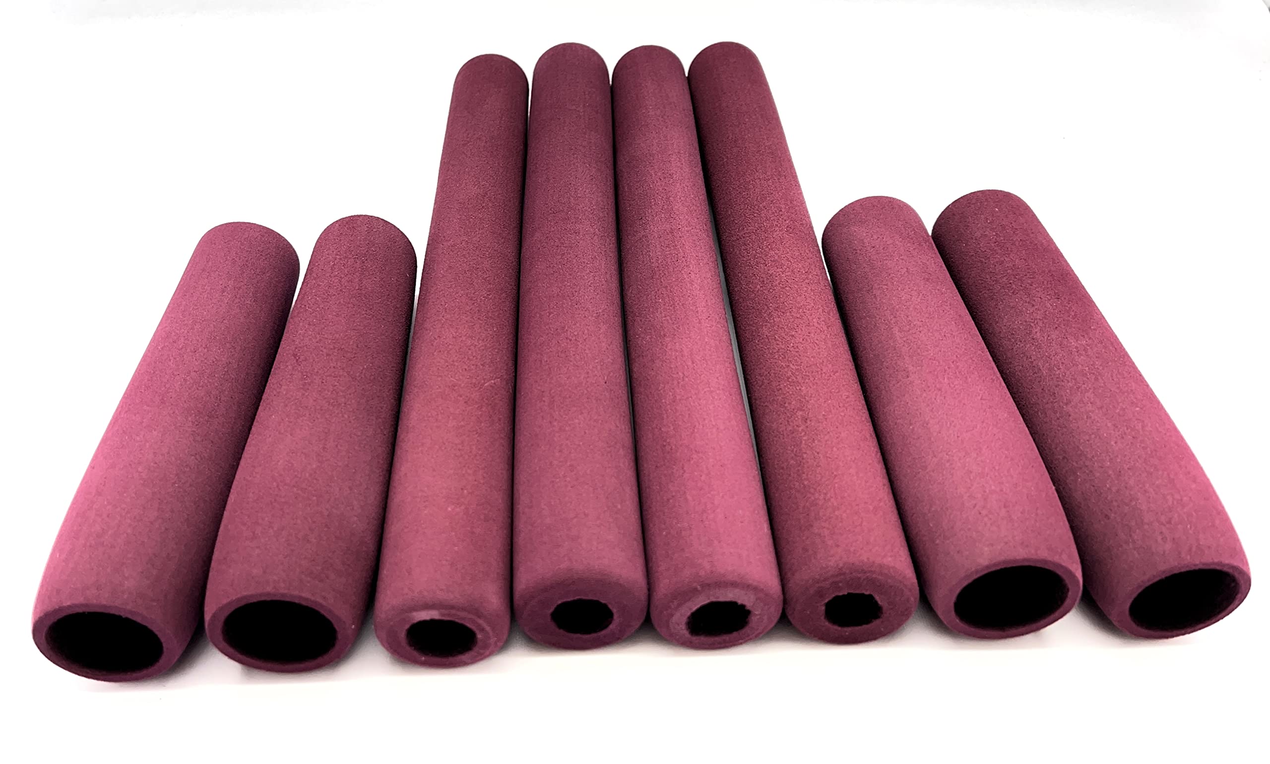 EVA Foam Grips for Fishing Rods, Select Your Size and Color Maroon 8 Pack 9.875 and 5.5 Varies