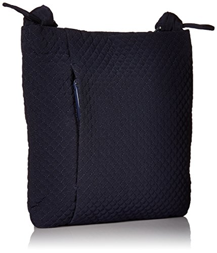 Vera Bradley Women's Microfiber Hadley Hipster Crossbody Purse, Navy, One Size