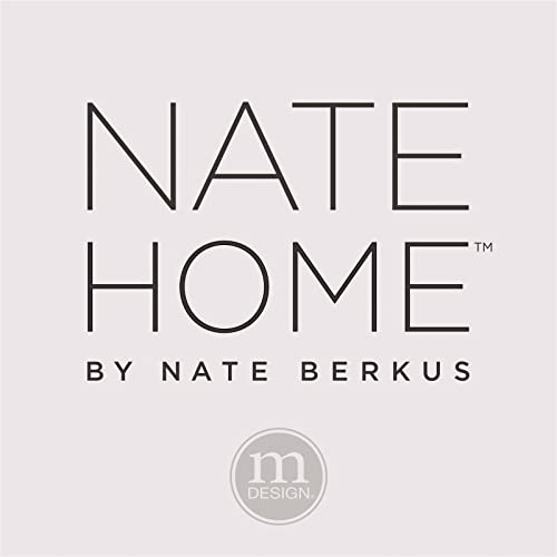 Nate Home by Nate Berkus Airtight Food Canister Containers | with Locking Lids for Storing Dry Goods on Any Kitchen Counter, Cabinet, or Pantry Storage from mDesign - Set of 4, Clear