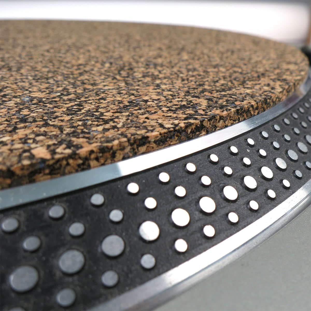 Turntable Mat Slipmat Cork and Rubber (Diameter: 30cm/11.8in Thickness: 3mm 1/16in) Vinyl Record Improve Sound Quality Reduce Vibrations Absorb Resonances DIY Upgrade Platter - Unihom