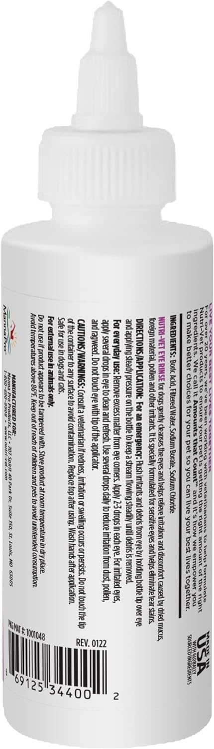 Nutri-Vet Wellness Eye Rinse Liquid for Dogs [Set of 2]