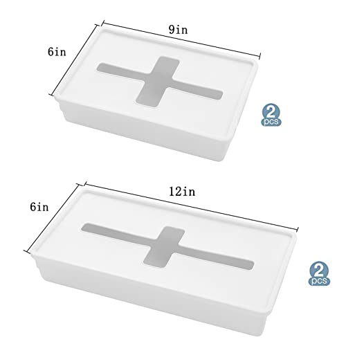 Ziplock Bag Organizer for Kitchen Drawer Pantry, 4 PC Plastic Bag Storage Organizer Container with Openable Top Lids, SuitableĀ for Gallon Quart Sandwich Snack Bags