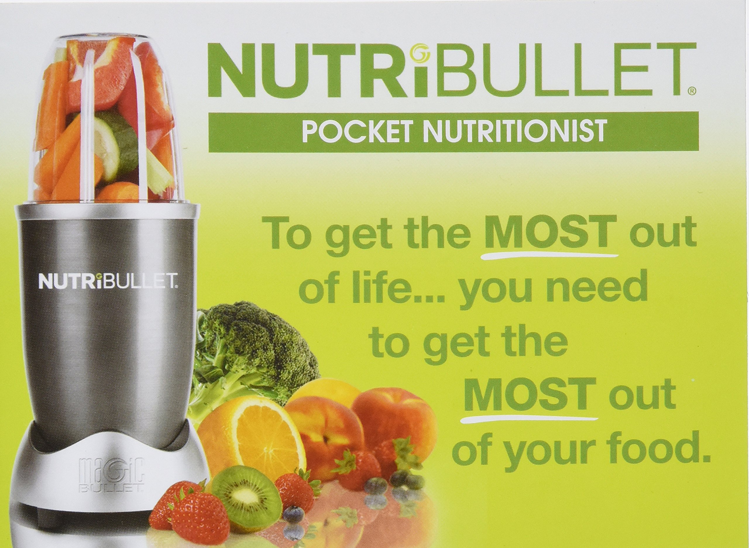 NUTRIBULLET USER GUIDE & RECIPE BOOK + POCKET NUTRITIONIST