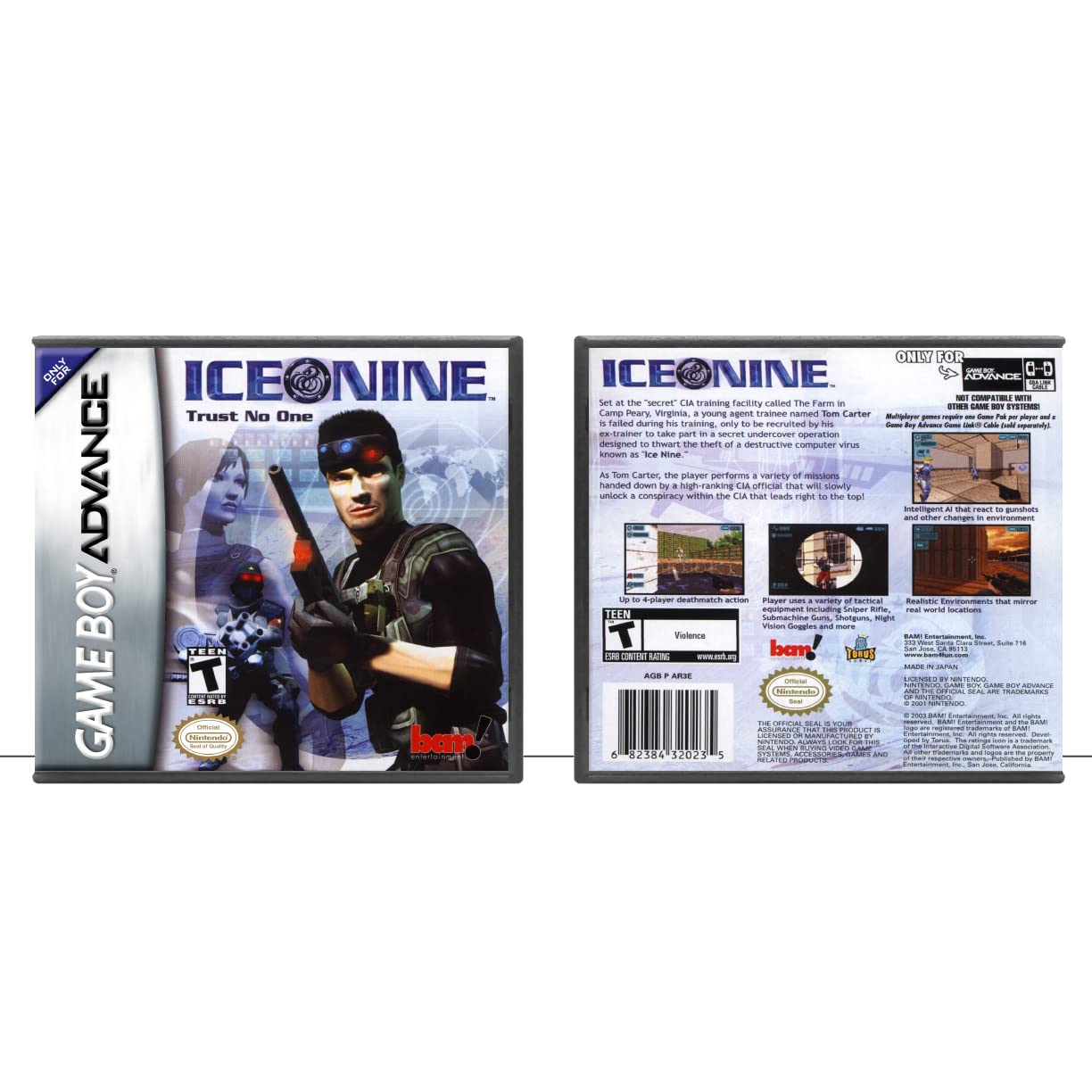 Ice Nine | (GBA) Game Boy Advance - Game Case Only - No Game