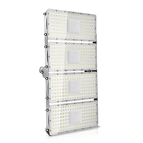 Viugreum 400W LED Flood Light, Super Bright Outdoor Stadium Lights, Waterproof IP65 40000LM Daylight White (6000K) Security Floodlights, Commercial Lighting Fixture for Garage, Garden, Lawn and Yard