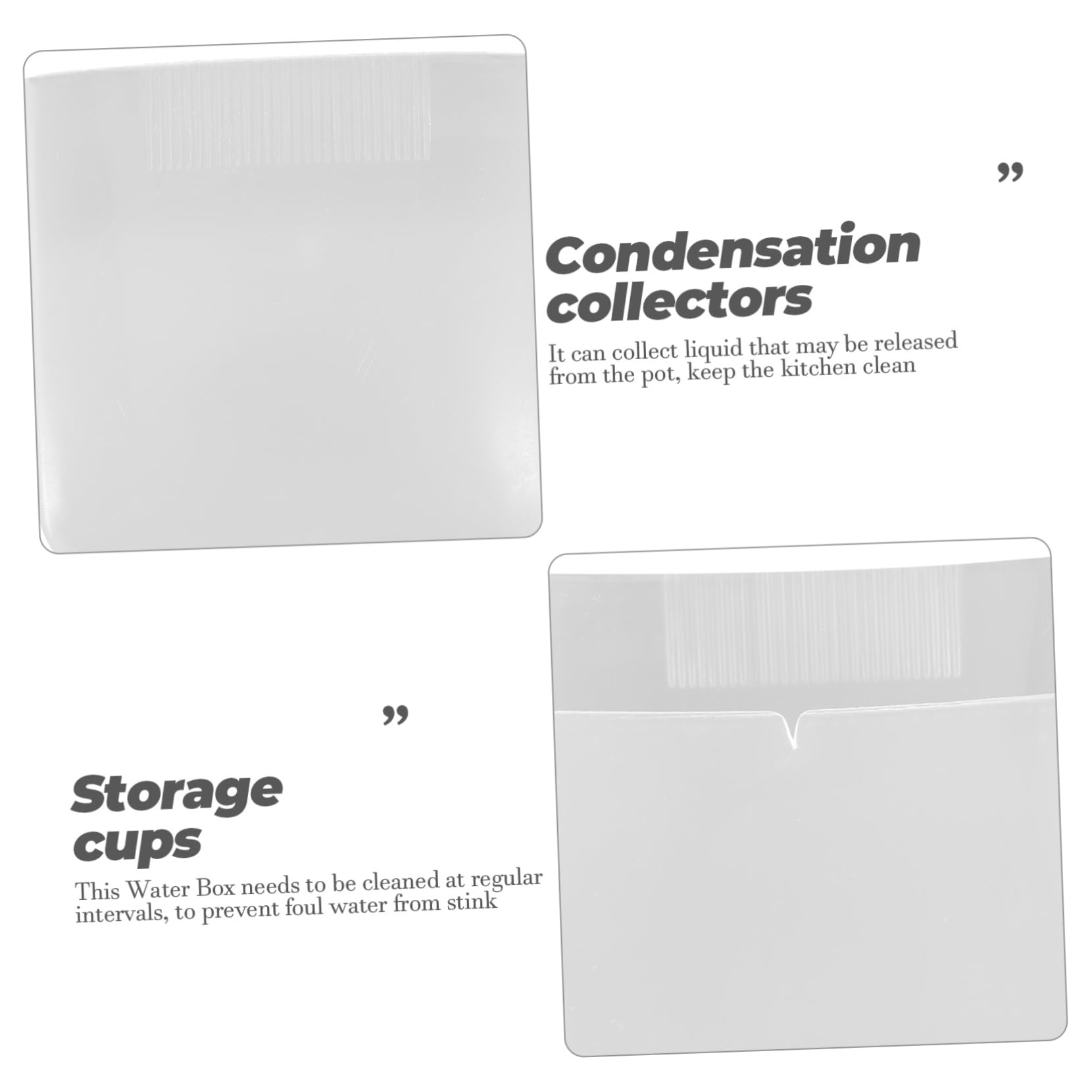 LIFKOME 30 Pcs Rice Cooker Water Box Instapot Pot Suvee Cooker Water Cooker Water Collector for Rice Cooker Condensation Water Cups Plastic Water Glasses Universal White Pp Drinking Cup