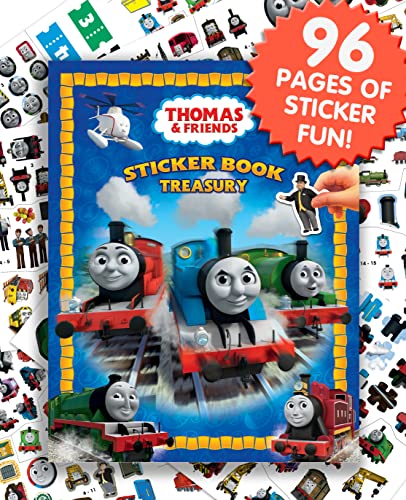 Thomas & Friends Sticker Book Treasury - Activity Books for kids, 350 reusable stickers, 96 pages of fun