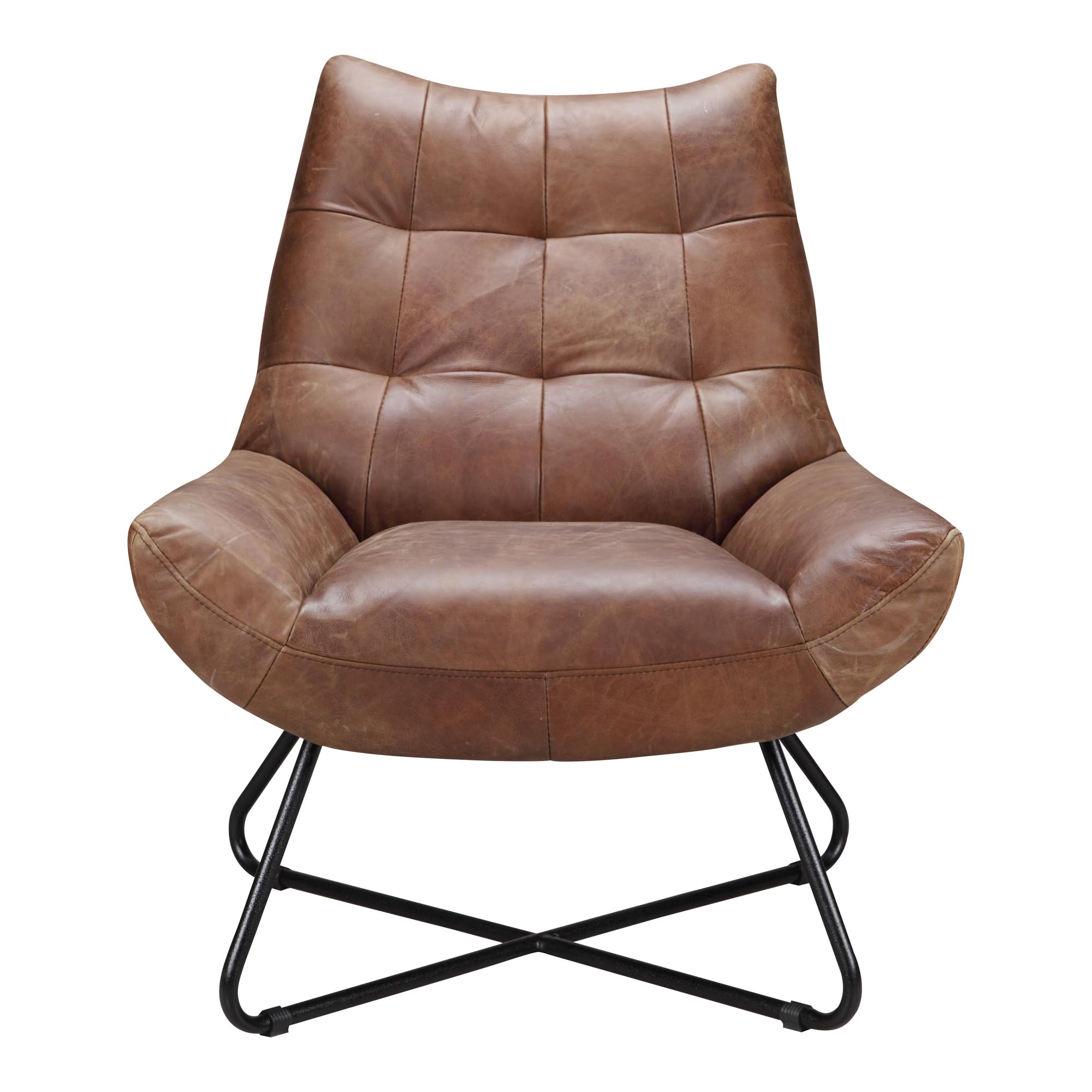 Moe's Home Collection PK-1063-14 Foster Desk Chair, Soft Brown