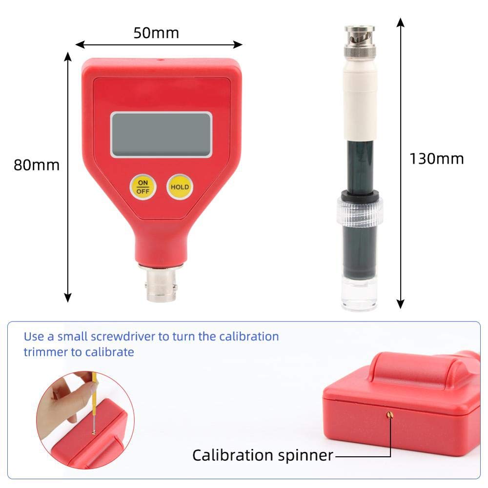 GHGHF Professional Skin PH Tester for Beauty& Surface pH for Soil,Leather, Paper, Emulsion