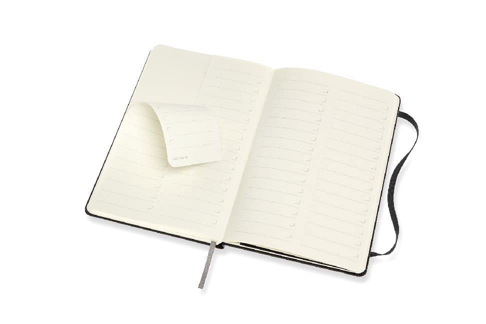 Moleskine PRO Notebook, Hard Cover, Large (5" x 8.25") Professional Project Planning, Black, 240 Pages