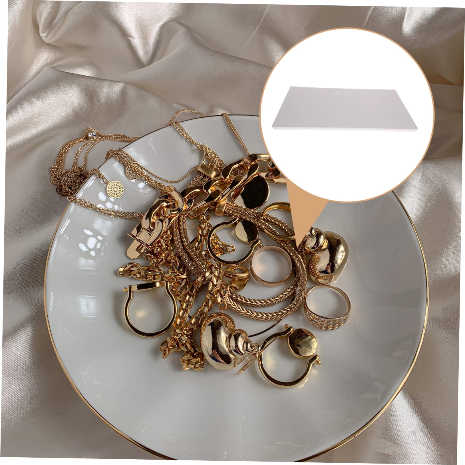 DOITOOL Box ring tray core jewelry insert sponge ornament tray accessory tray ring inserts for loose rings jewelry display pads sponge ring insert velvet accessories travel drawer