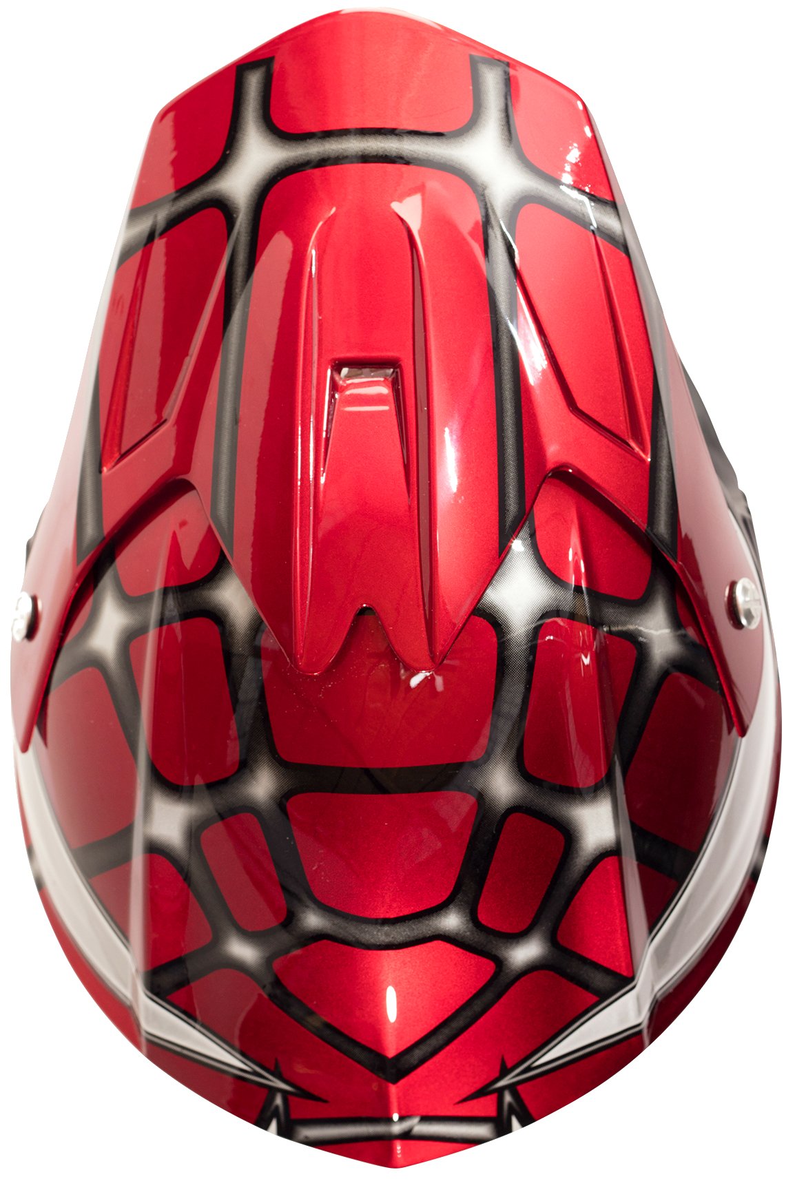 Typhoon Kids Pee Wee Off Road Motocross Gear Combo Helmet Gloves Goggles & Chest Protector Red - Small
