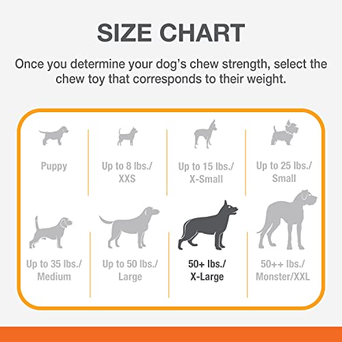 Nylabone Power Chew Cheese Bone Dog Chew Toy, Cute Dog Toys for Aggressive Chewers, Cheese Flavor, X-Large/Souper (1 Count)