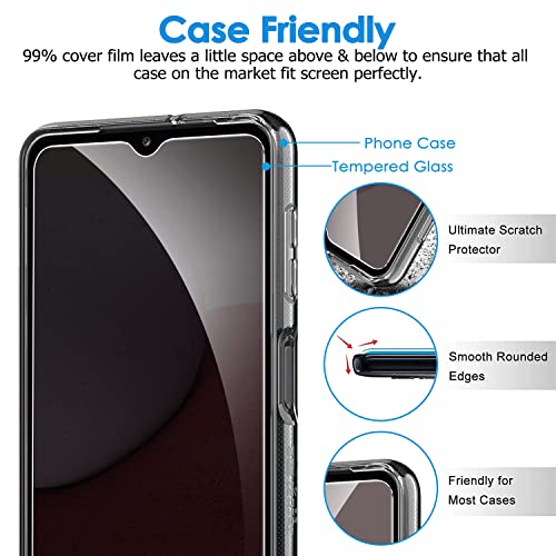 LYWHL [2 Pack for Samsung Galaxy A14 5G Privacy Screen Protector, Anti Spy Tempered Glass 9H Hardness Protective Film for Galaxy A14 6.6β, Anti Scratch Case Friendly Bubble Free Easy Install - Black